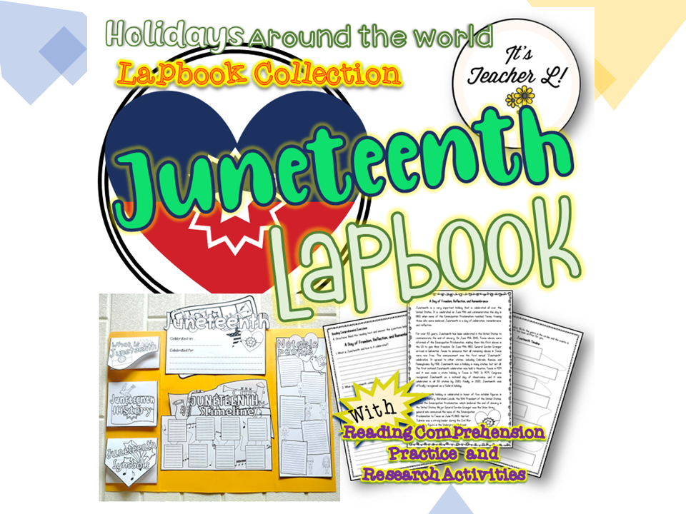 Juneteenth Lapbook with Reading Comprehension Activities | Teaching ...