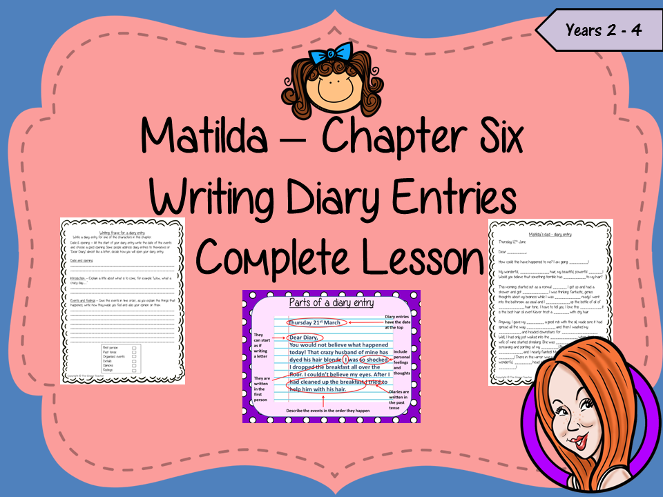 Diary Writing Complete Lesson Matilda By TheGingerTeacher Teaching Diary Writing Complete Lesson Matilda By TheGingerTeacher Teaching