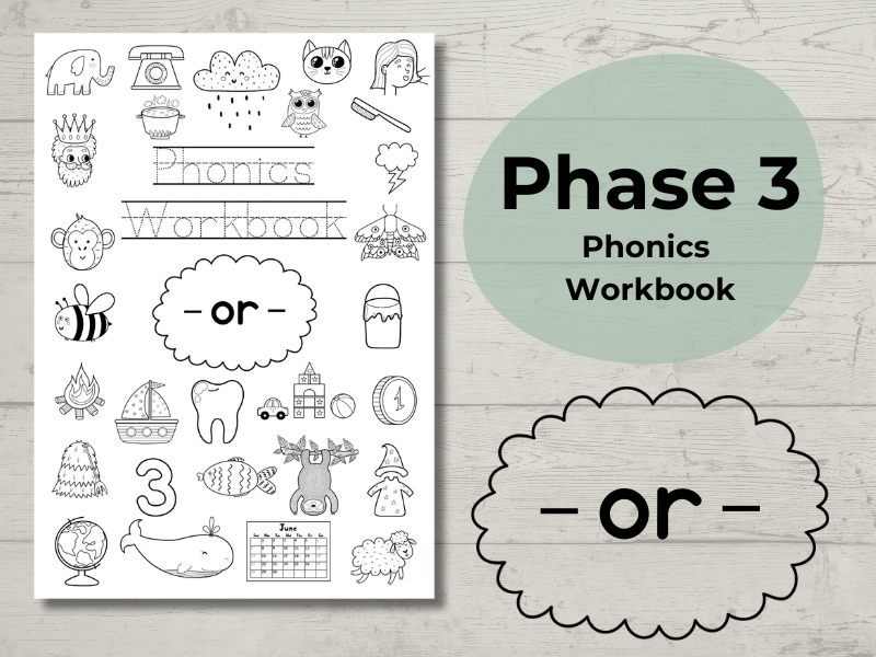 Phase 3 Phonics Workbook or sound | Teaching Resources