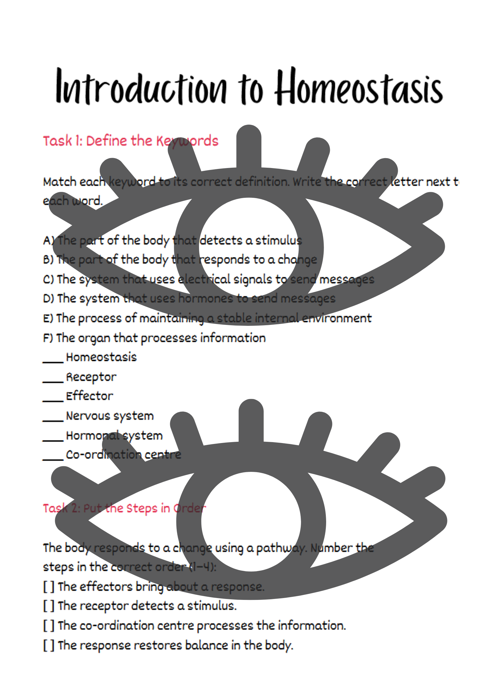 Introduction to Homeostasis | Teaching Resources