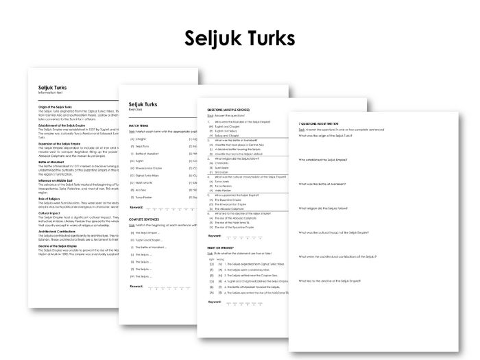 Seljuk Turks | Teaching Resources