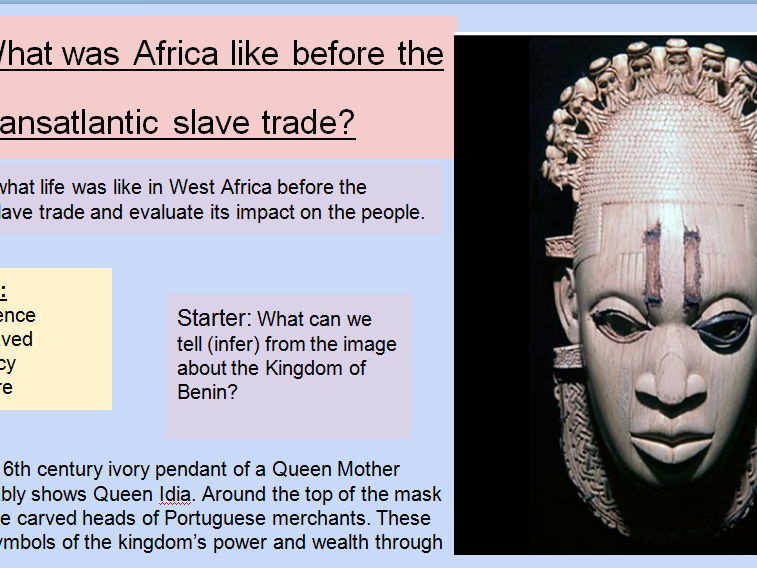 Title: What was the impact of slavery on Africa? (two lessons ...