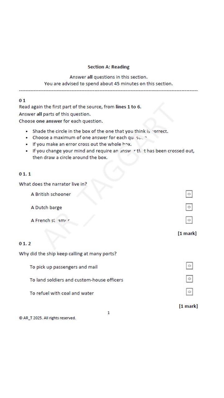 CONRAD - PAPER 1 | 2026 FULL MOCK | MODELS | Teaching Resources