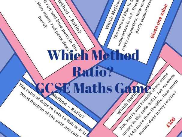 Which Method? 4 GCSE Maths Games Activity Revision | Teaching Resources