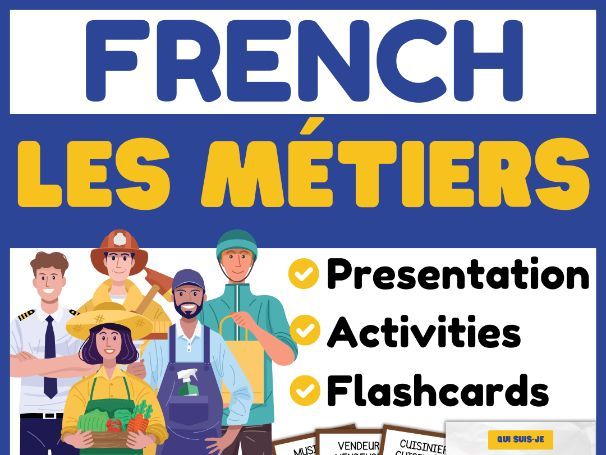 French Jobs and Professions Presentation Vocabulary and Activities Les ...