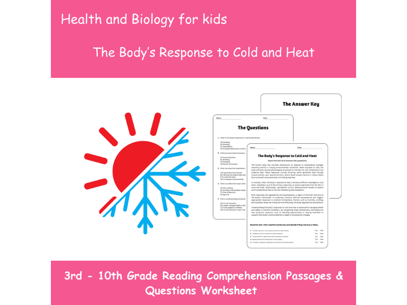 The Body’s Response to Cold and Heat Reading Comprehension Passages ...