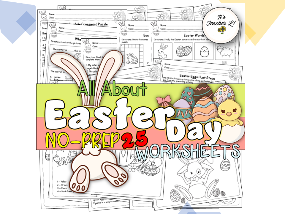 No-Prep ELA Easter Day Worksheets | Teaching Resources
