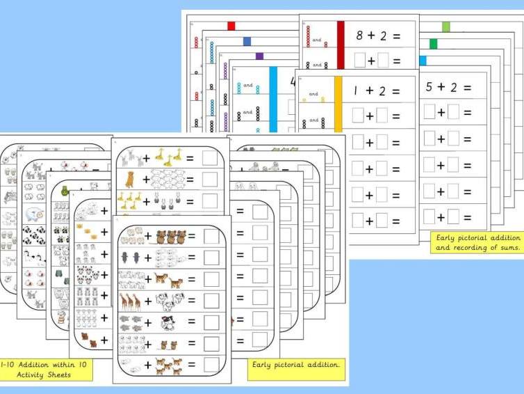 1 20 Addition Within 10 Activity Sheets Teaching Resources 1-20-addition-within-10-activity-sheets-teaching-resources