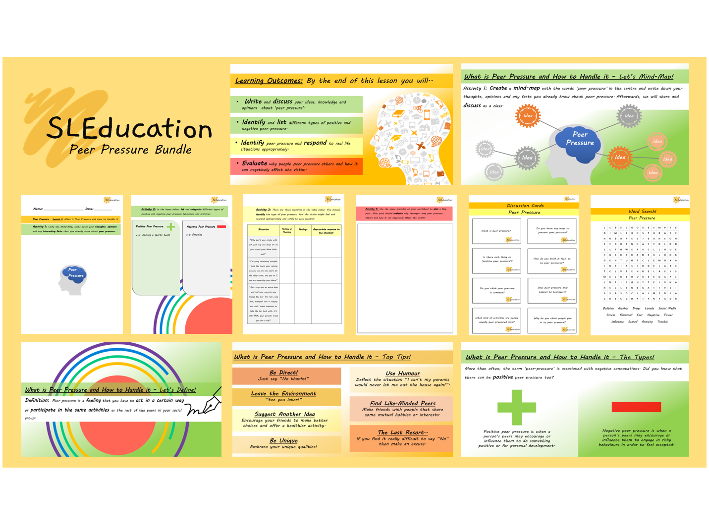 SLEducation: Peer Pressure Bundle | Teaching Resources