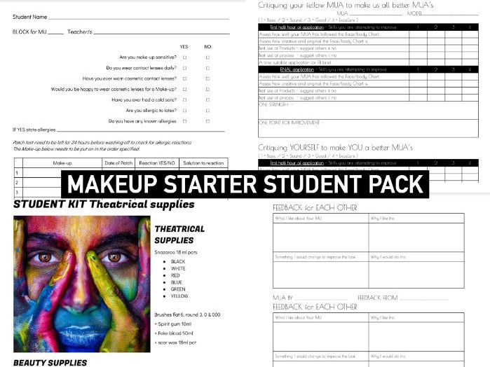 MAKEUP | Starter Student Pack | Teaching Resources