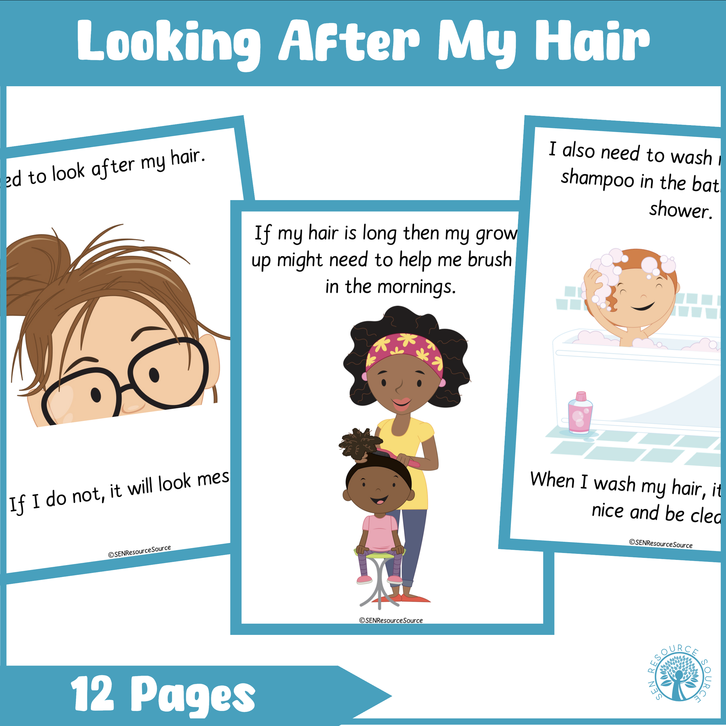Taking care of my hair social story | Teaching Resources