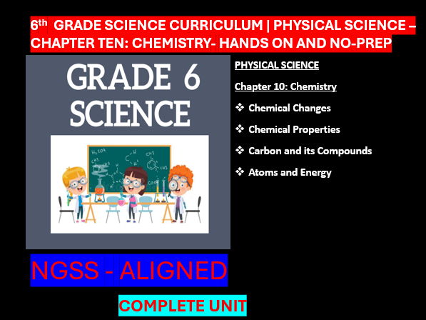 Grade 6 Science Curriculum Physical Science -CHEMISTRY | NGSS ...