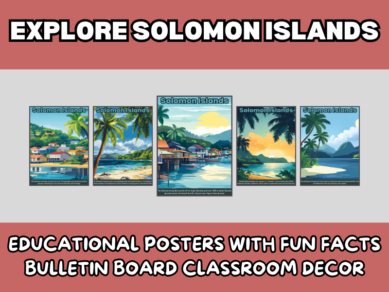 Explore Solomon Islands – Educational Posters with Fun Facts | Bulletin ...
