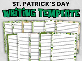 St. Patrick's Day Writing Template with Decorative Borders | Teaching ...