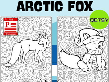 Arctic Fox Coloring Pages | Mindfulness Animal Coloring Sheets | Winter ...