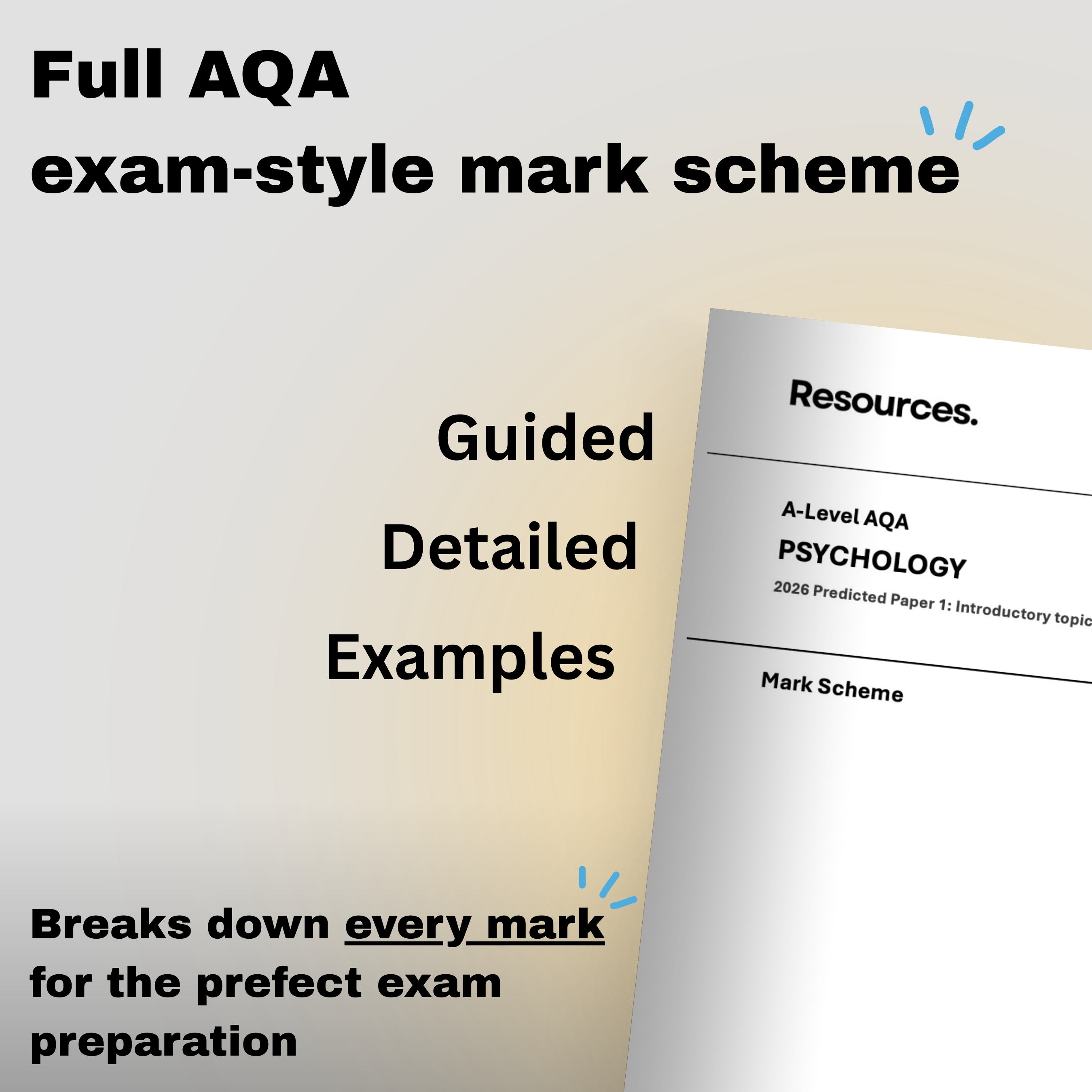 A-Level Psychology AQA Predicted Paper 1 2026 | Teaching Resources