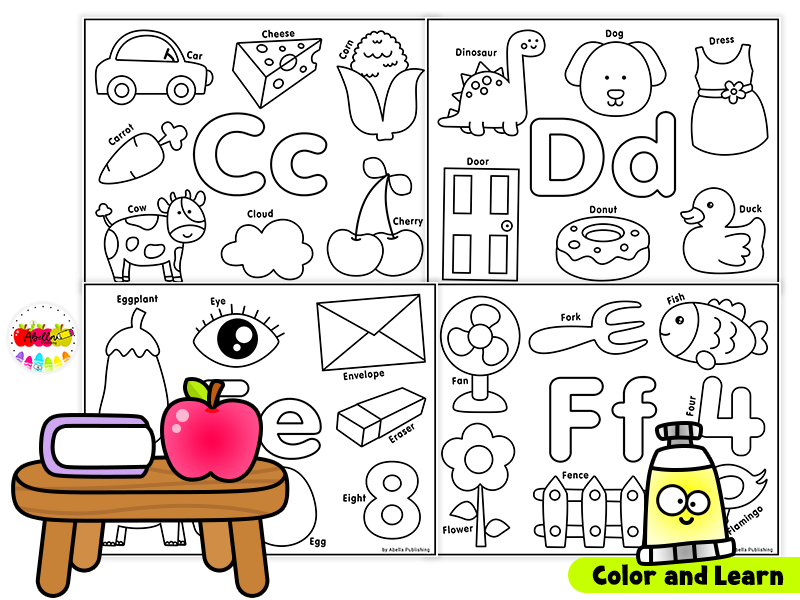 Alphabet Beginning Sounds Worksheets for Kindergarten | A to Z Letter ...