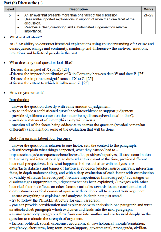 0470 CIE IGCSE History Notes and Exam Technique | Teaching Resources