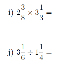 Multiplying and dividing mixed numbers worksheet no 3 (with solutions ...