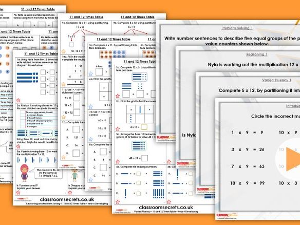FREE 11 And 12 Times Table Year 4 Spring Block 1 Step 1 Maths Lesson FREE 11 And 12 Times Table Year 4 Spring Block 1 Step 1 Maths Lesson