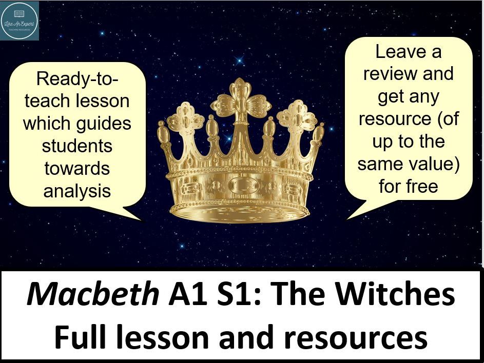 Macbeth Act 1 Scene 1 - Themes and Key Terminology Lesson | Teaching ...