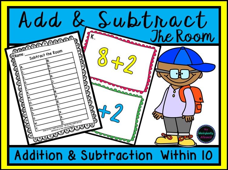 Addition And Subtraction Within 10 Activity Teaching Resources