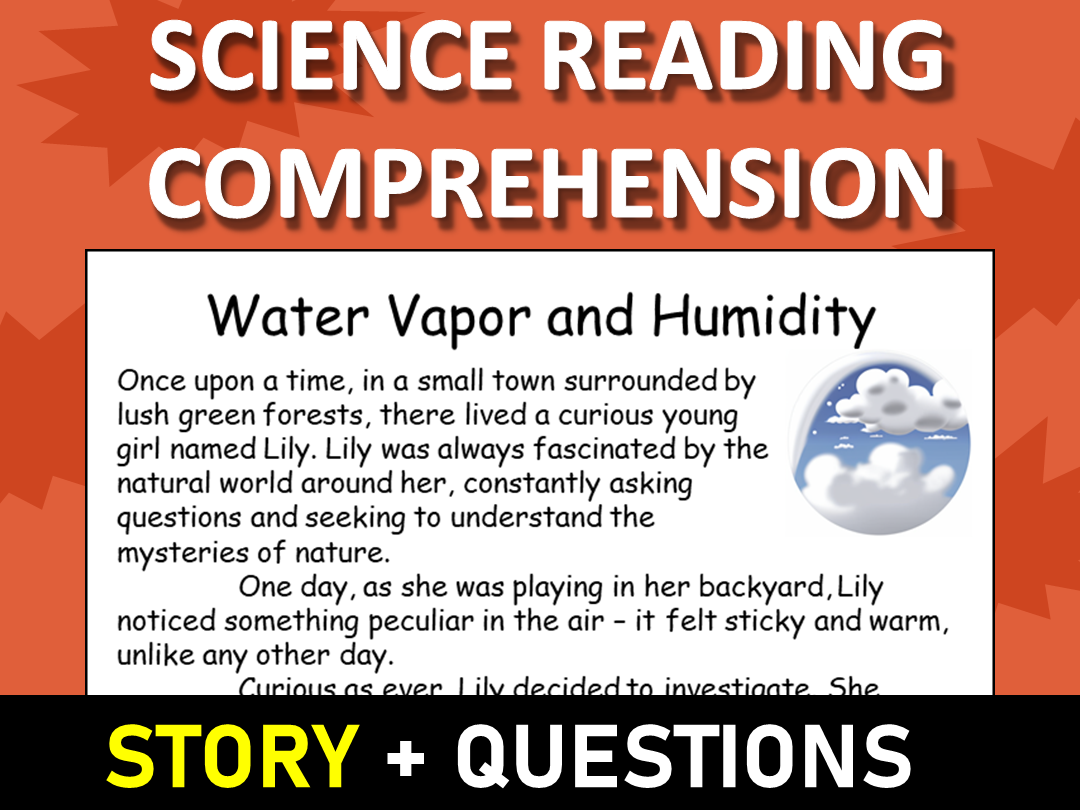 Water Vapor and Humidity Reading Science Story Comprehension Questions ...