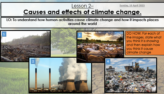 Causes and Effects of Climate Change | Teaching Resources