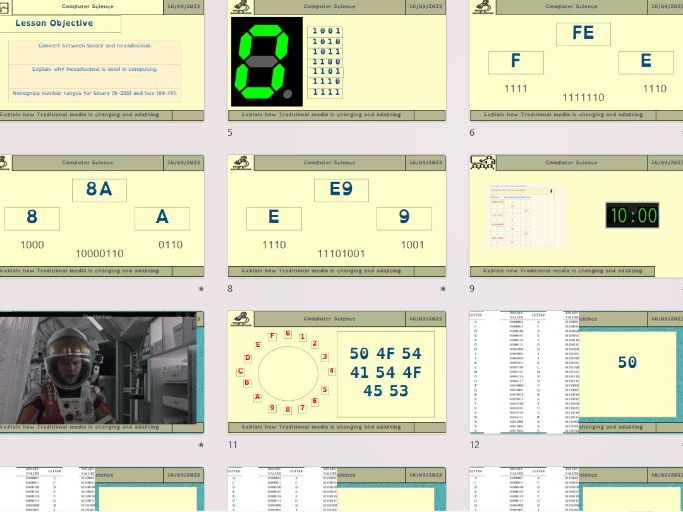 OCR GCSE Computer Science – Hexadecimal Representation | Binary, Decimal & Secret Code Lesson ...