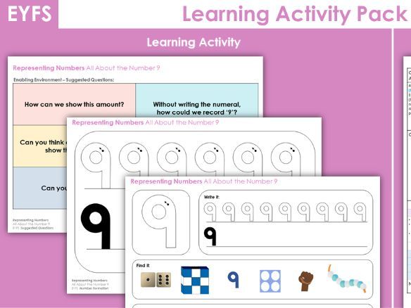 EYFS All About the Number 9 Learning Activity | Teaching Resources