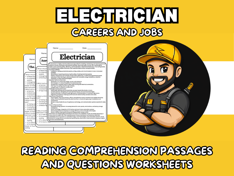 Electrician - Careers and Jobs Reading Comprehension Passages ...