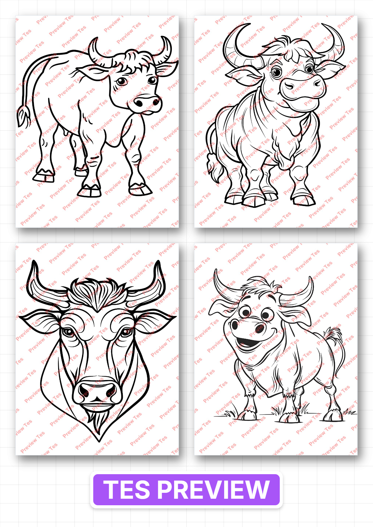 Bull Coloring Pages | Farm Animal Colouring Sheets - Creative Wildlife ...