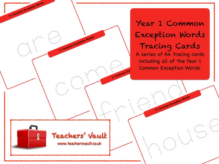 Y1 CEW Tracing Cards | Teaching Resources