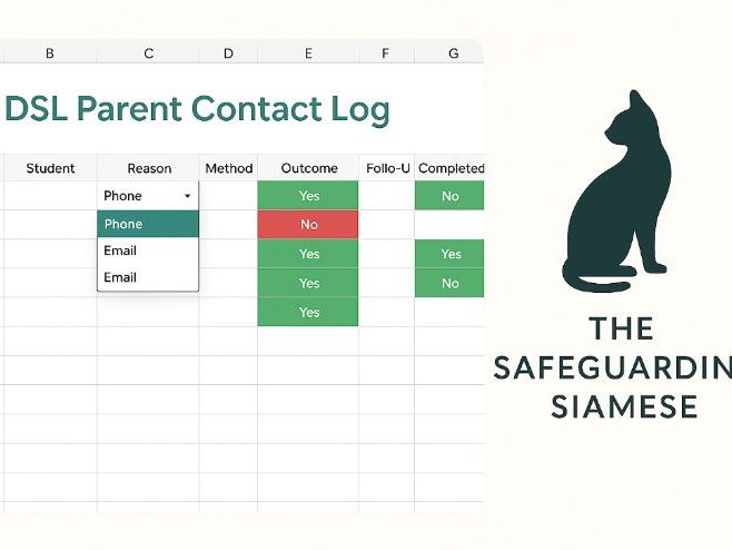 DSL Parent Contact Log | Editable Safeguarding Template | Teaching ...