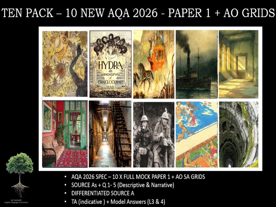 TEN - NEW PAPER 1 | 2026 FULL MOCKS | AO GRIDS | Teaching Resources