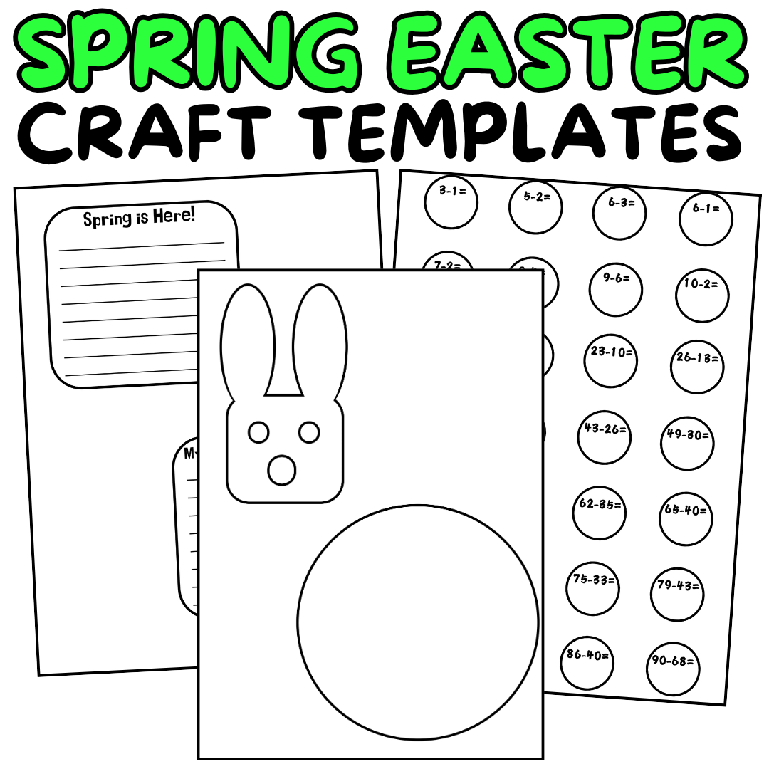 Easter Bunny Writing Craft | Spring Math & Writing Activities For ...