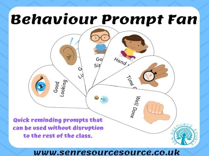 Behaviour Prompt Fan | Teaching Resources