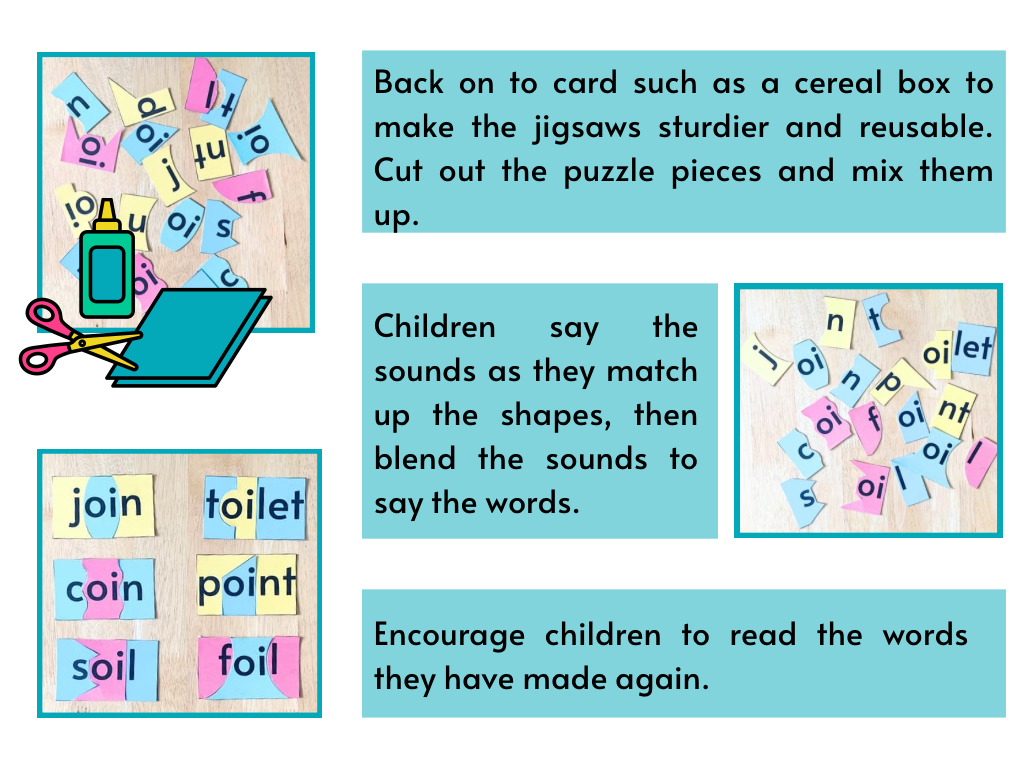 Phonics Jigsaw Puzzle oi Digraph Game SEN | Teaching Resources