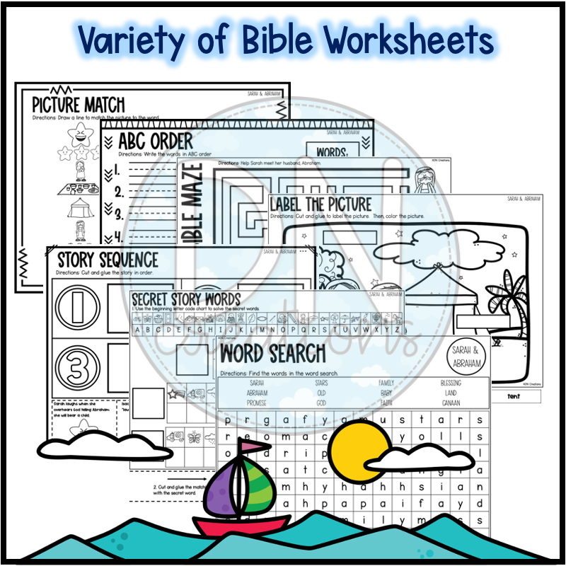 Abraham and Sarah Bible Activity l Abraham Bible Study for Sunday ...