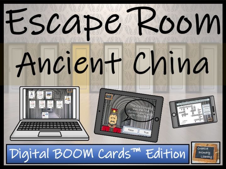 Ancient China Escape Room Bundle | BOOM Cards™ Digital & Print Versions ...