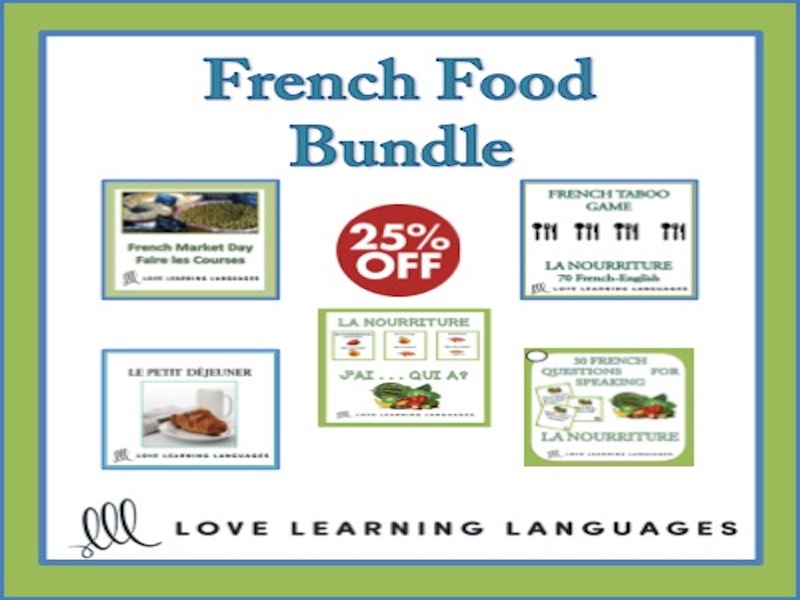 GCSE FRENCH: French Food Bundle - La Nourriture by jenniferlcrespin ...