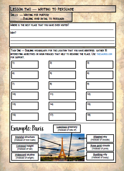Ks3 Creative Writing Worksheets Pdf Thekidsworksheet Creative Writing 