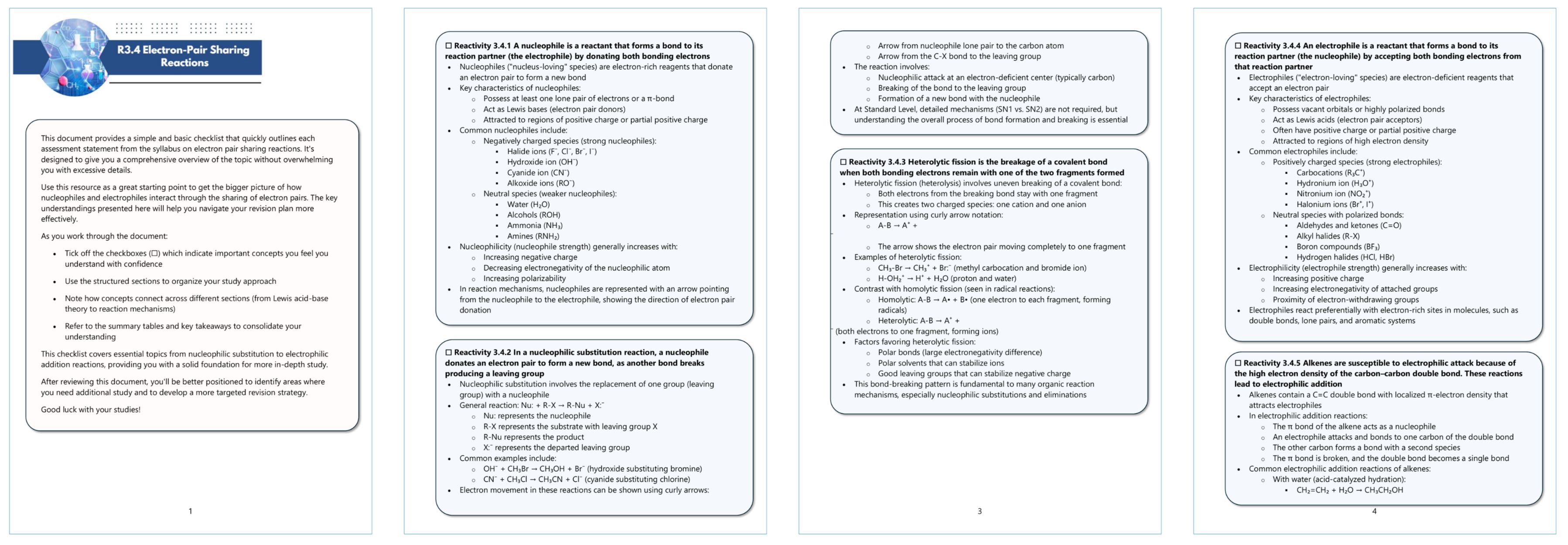 IB DP Chemistry R3.4 Electron Pair Sharing: Condensed Topic Revision ...