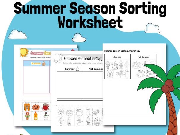Summer Season Sorting Worksheet | Teaching Resources