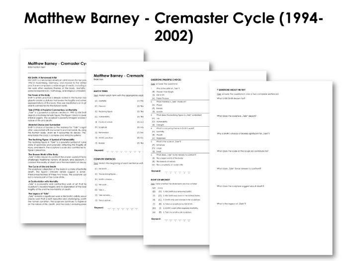 Matthew Barney - Cremaster Cycle (1994-2002) | Teaching Resources