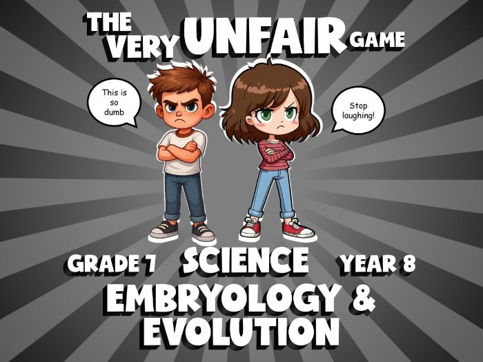 Embryology & Evolution VERY UNFAIR GAME | No-Prep Year 8 Science Review ...
