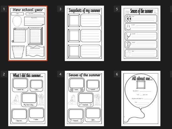 Back to school pack | Teaching Resources