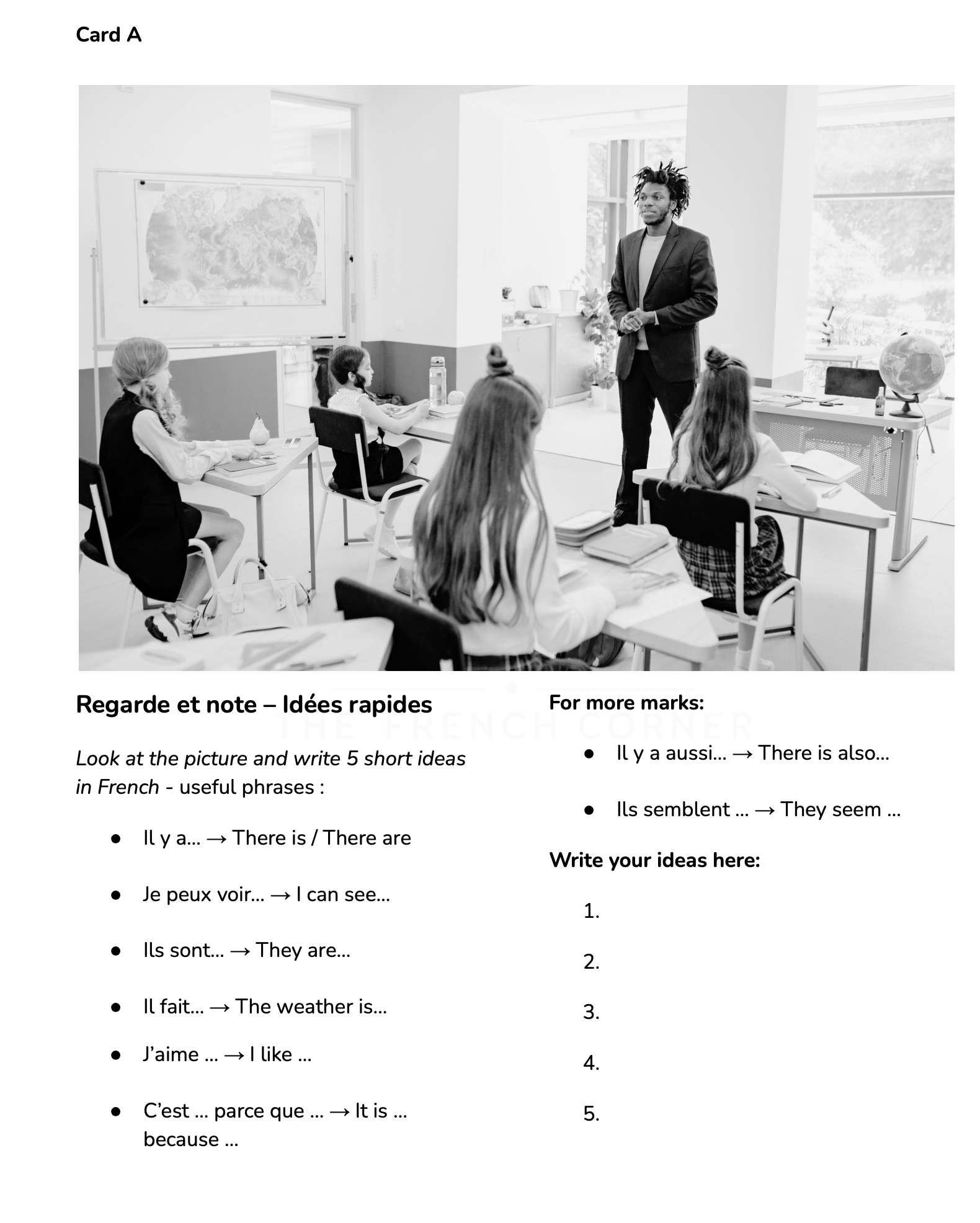 FREE 2026 AQA GCSE French Speaking Exam: Photo Card Practice | Teaching Resources