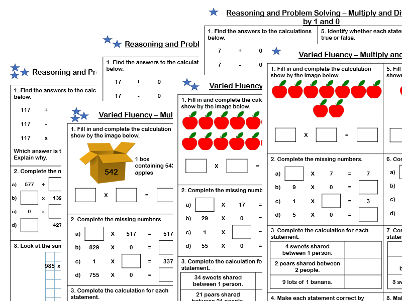 White Rose Maths Year 4 Block 4 Multiply And Divide By 1 And 0