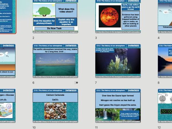 AQA GCSE Chemistry C13.1 – The History of Our Atmosphere | Complete ...